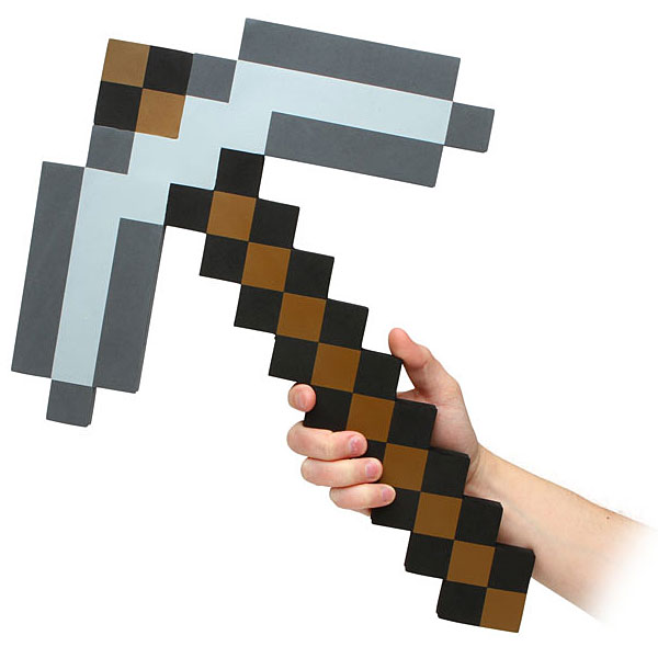 Minecraft Foam Iron Pickaxe Gadgets | Minecraft Merch