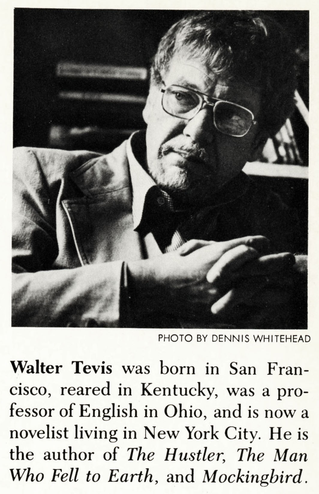 BIOGRAPHIES II: Walter Tevis