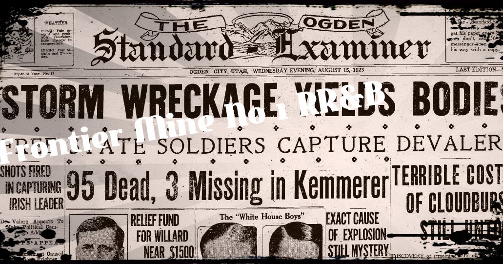 Frontier Mine No. 1 Disaster: Newspaper Headlines (2)