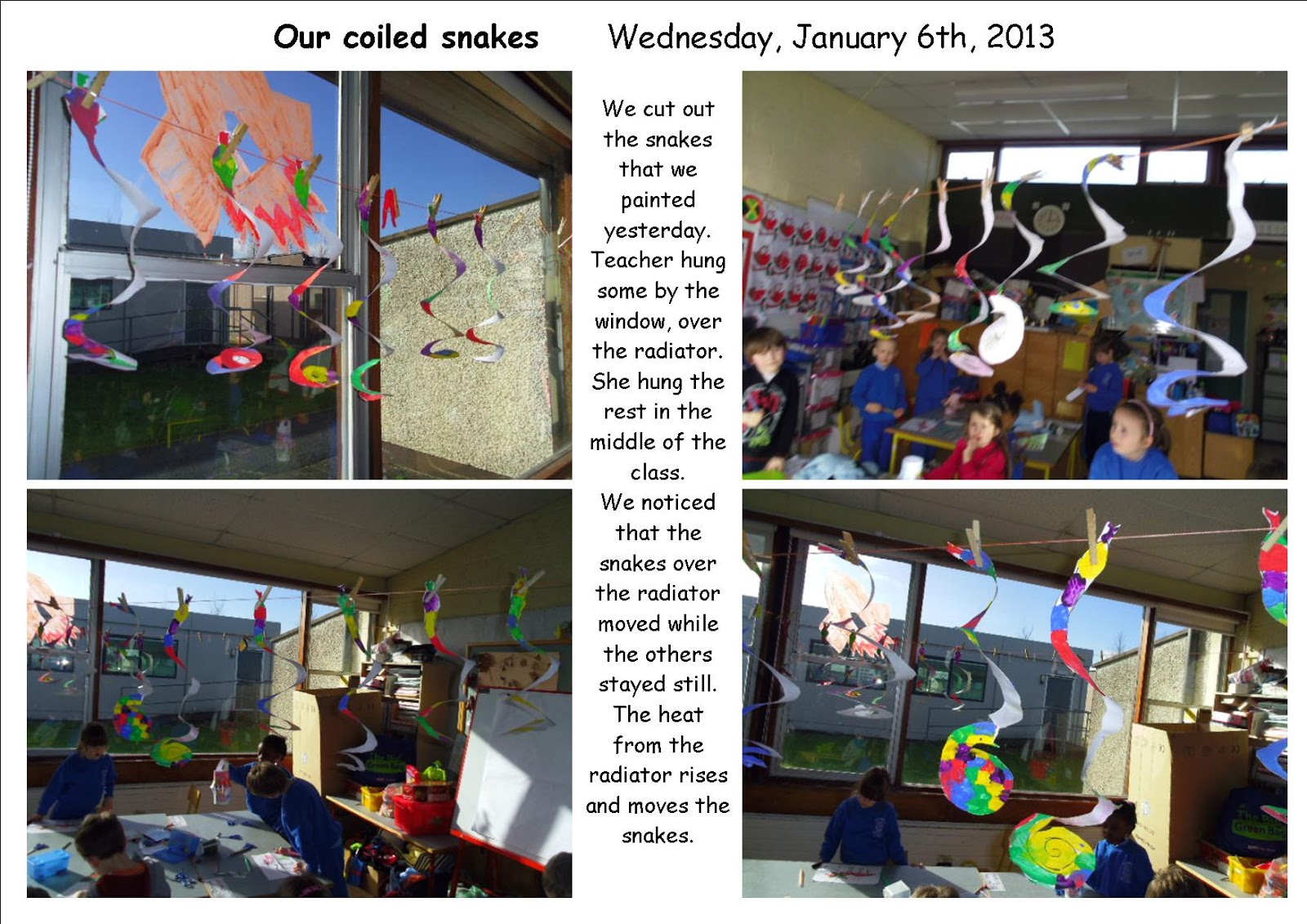 Science Projects: Snake spirals