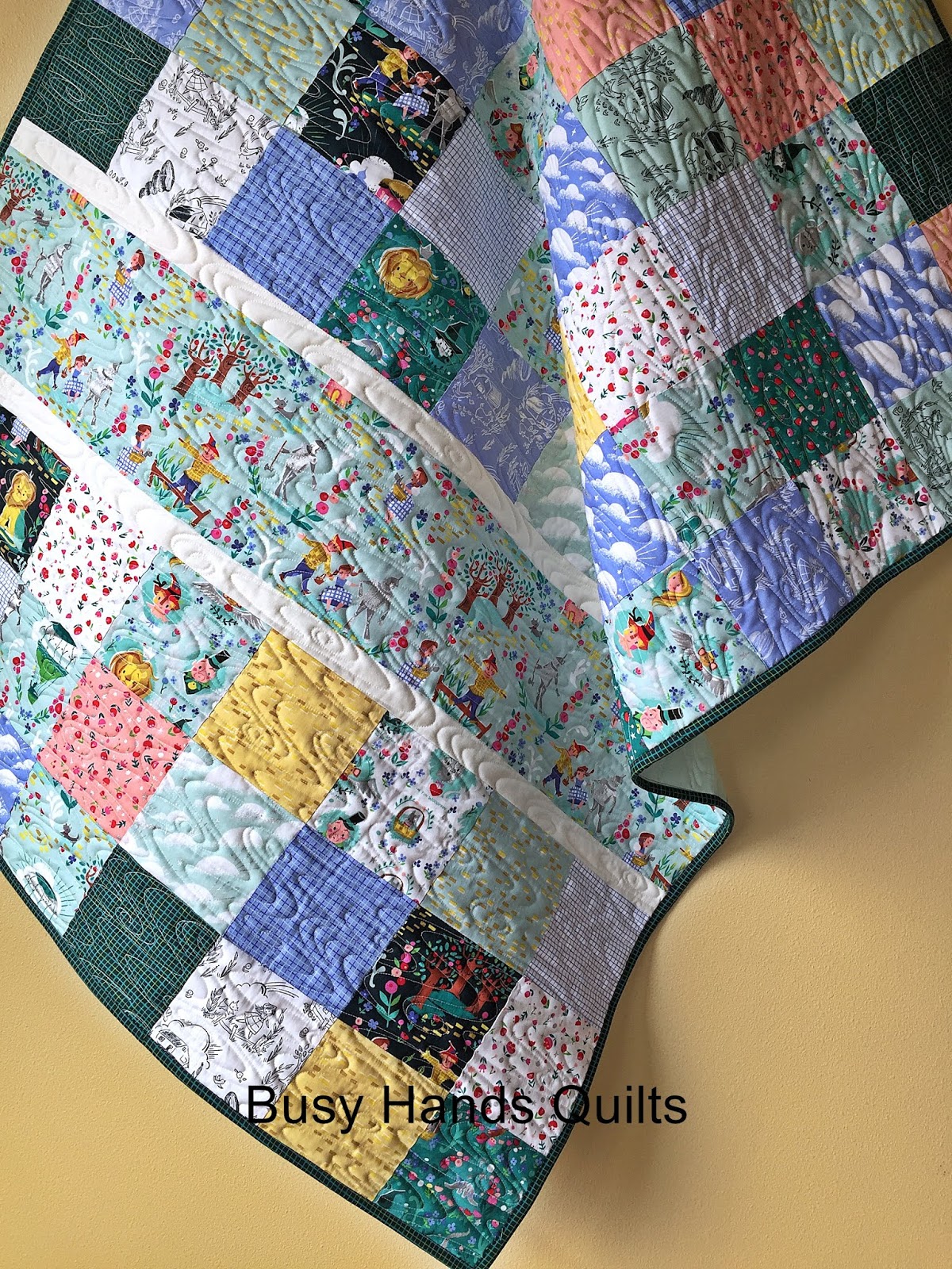 Busy Hands Quilts: Custom Quilting Dorothy Wizard of Oz Baby Quilt