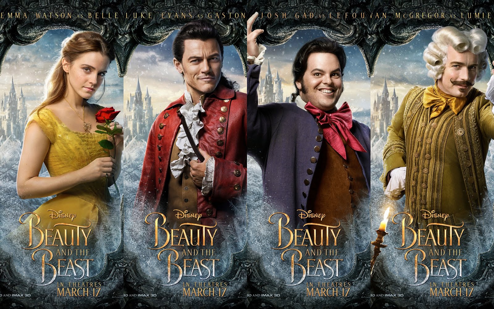 La Bella y La Bestia: Posters de Personajes