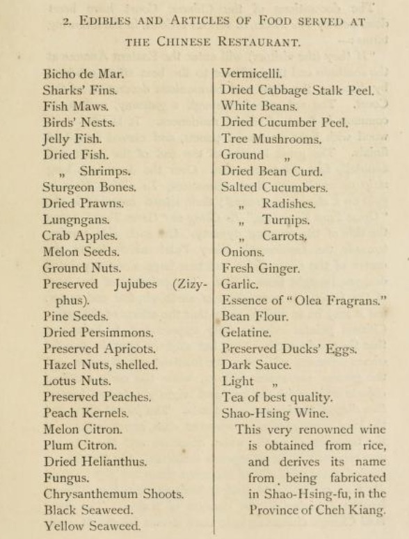 The first Chinese restaurant menu in Britain: Menus That Made History