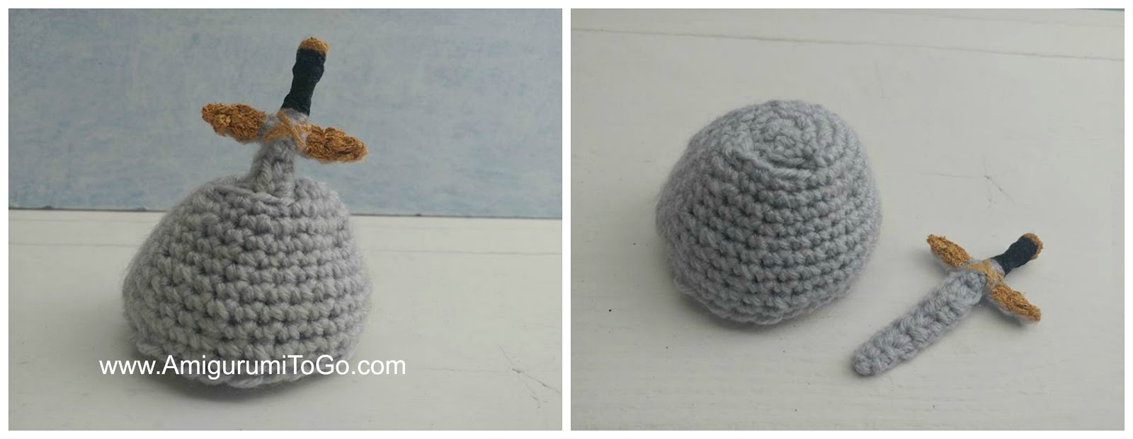 Crochet Sword In Stone