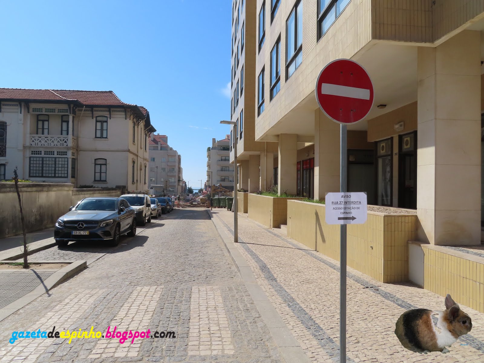 Gazeta de Espinho: ReCaFe - Corte para acesso Estação nas Ruas 27 , 25 e 23