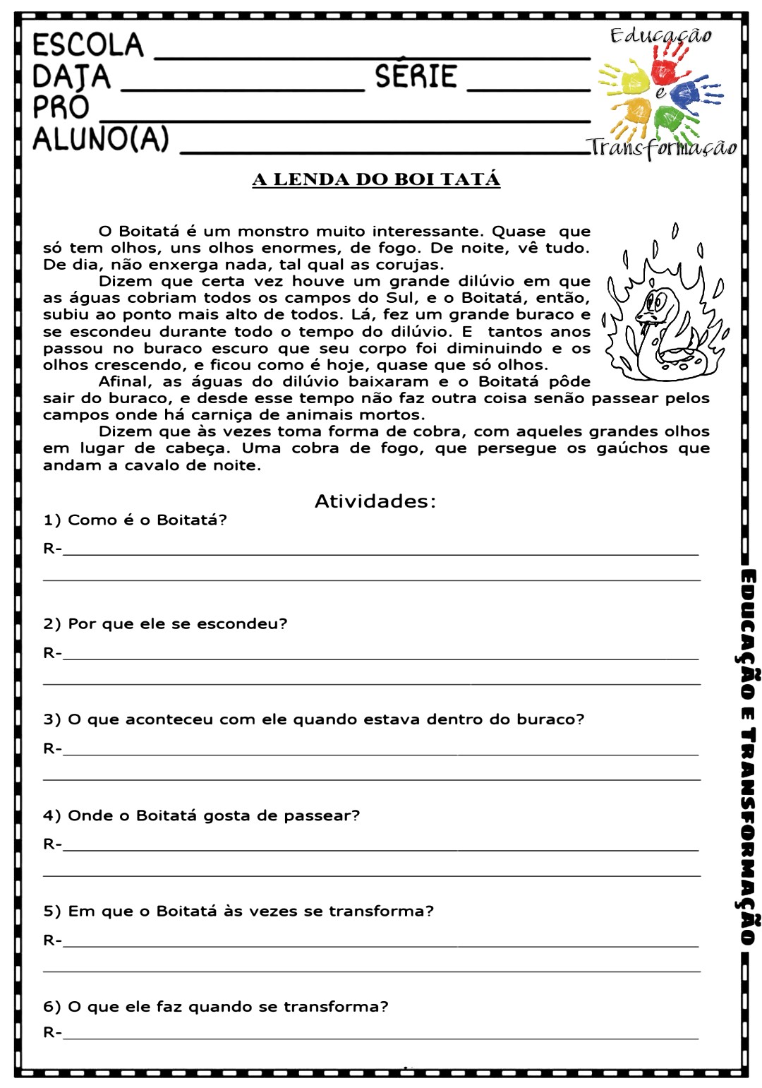 Lenda Do Curupira Atividade De Leitura Eitura E Interpretacao De Lendas ... Lenda Do Curupira Atividade De Leitura Eitura E Interpretacao De Lendas ...