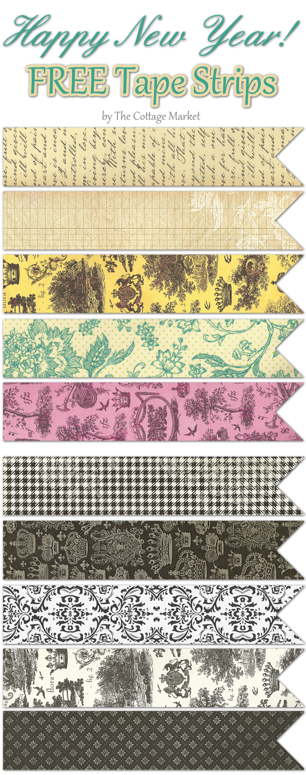 FREE Tape Strips From Thecottagemarket | Ipietoon - Blog Design and ...