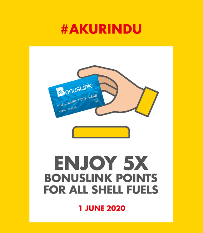 6月1日到Shell打油，可获5倍BonusLink积分