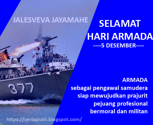 UCAPAN HARI ARMADA RI 5 DESEMBER - SERTAPUISI