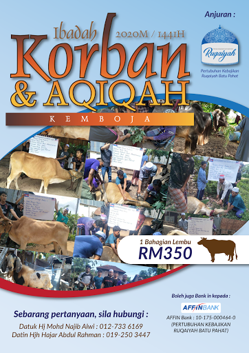 Poster Ibadah Korban 2020 | Pertubuhan Kebajikan Ruqaiyah Batu Pahat ...