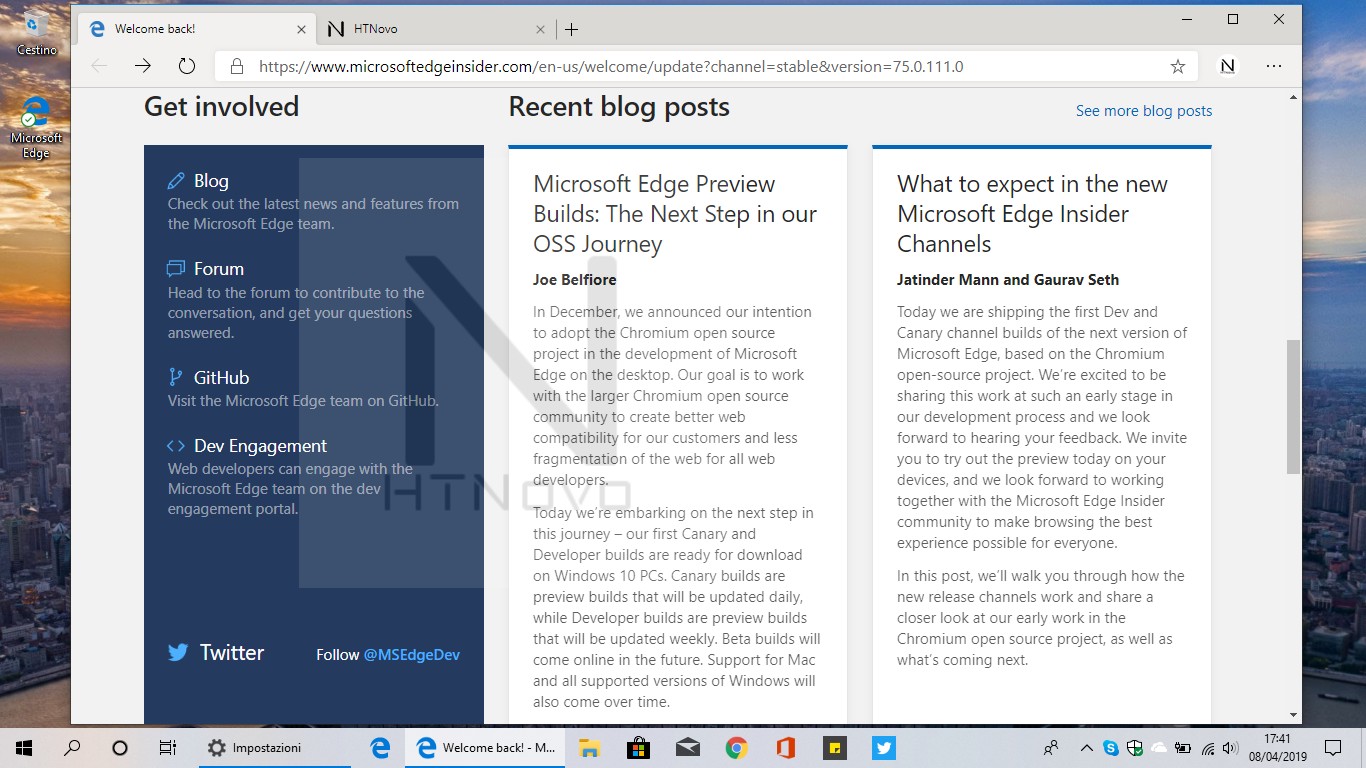 Microsoft Edge Chromium-based | Tutto pronto per il lancio ufficiale