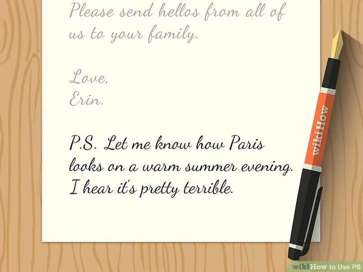 How To Write Ps In A Letter ~ Thankyou Letter