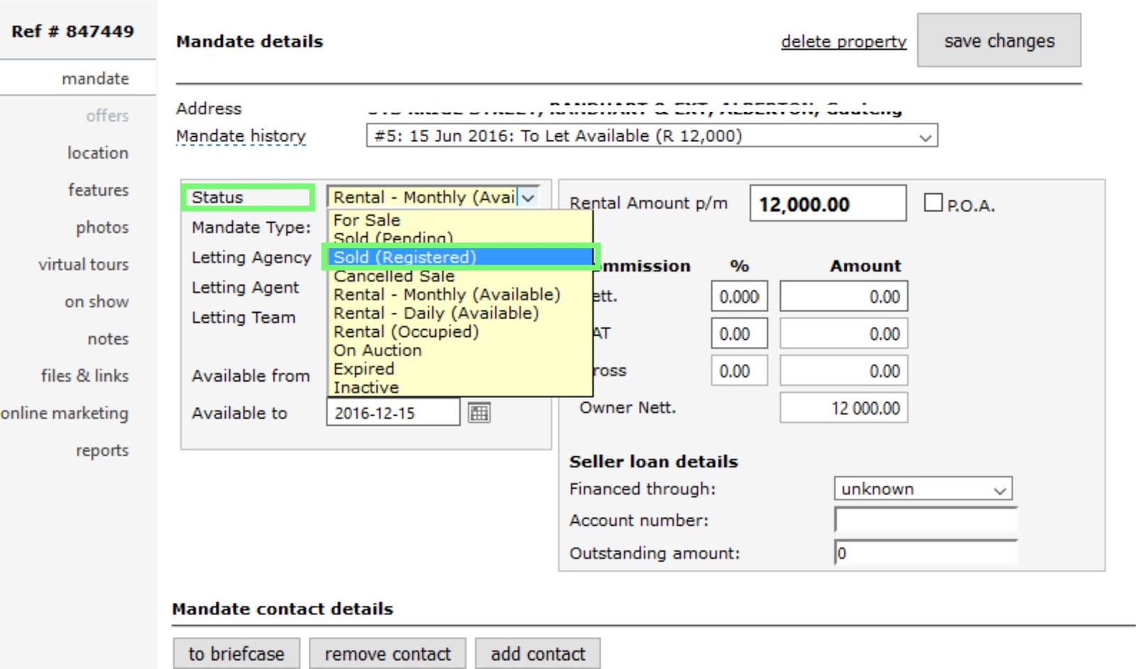 Showcase your sold property listings on your Flex Website