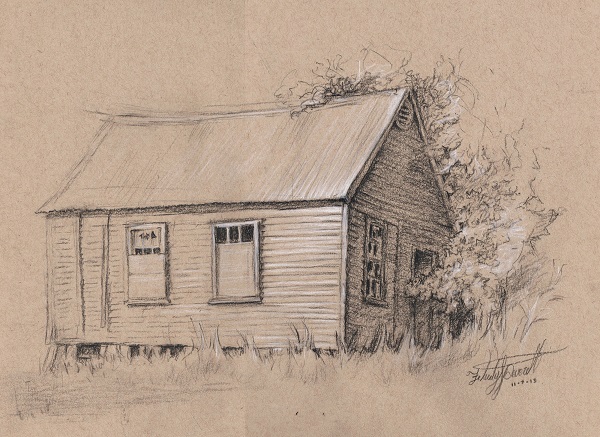 Boarded Up Windows Drawing