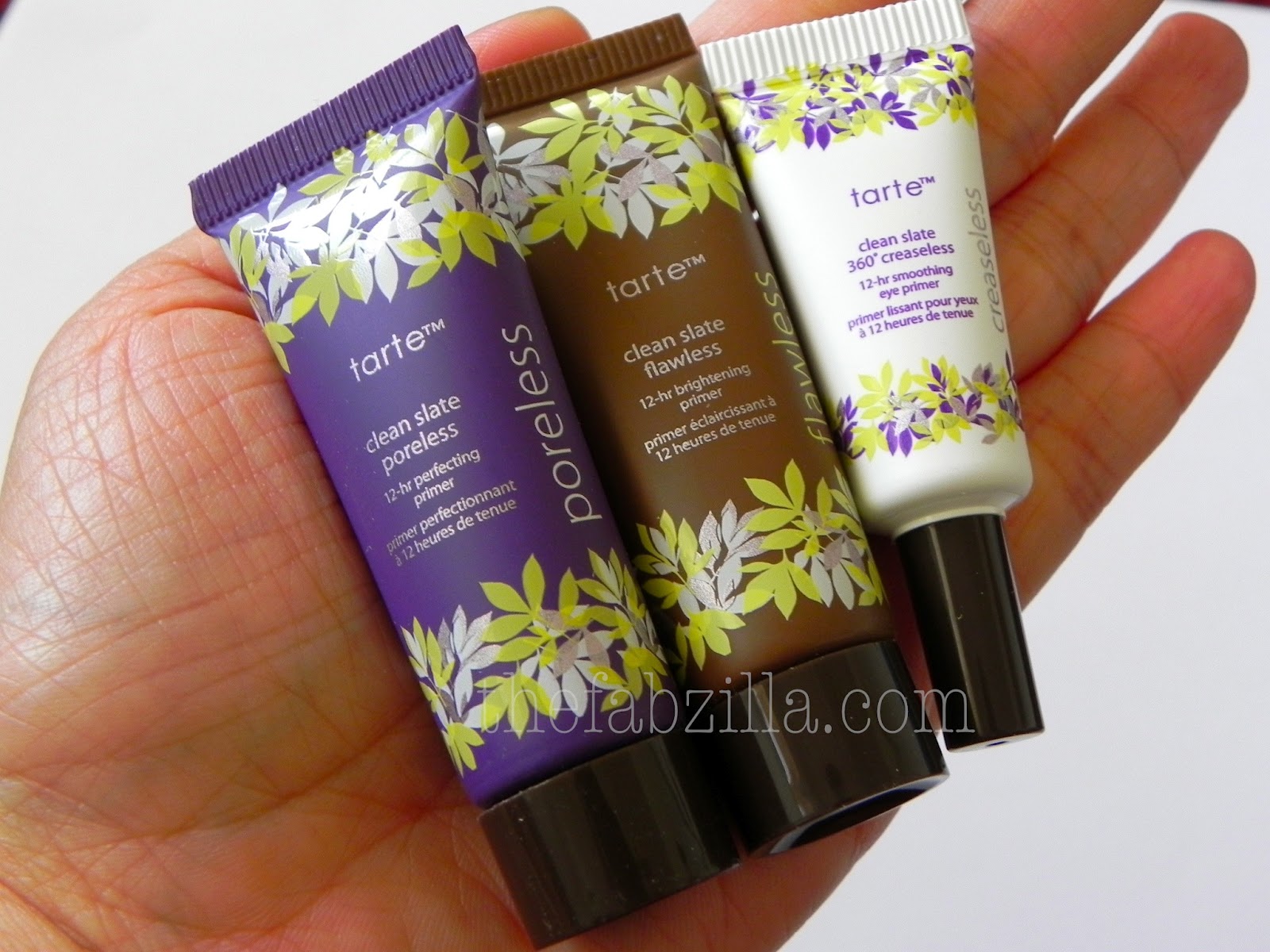 Tarte Clean Slate Primers: 12-hr Perfecting Primer, 12-hr Brightening ...