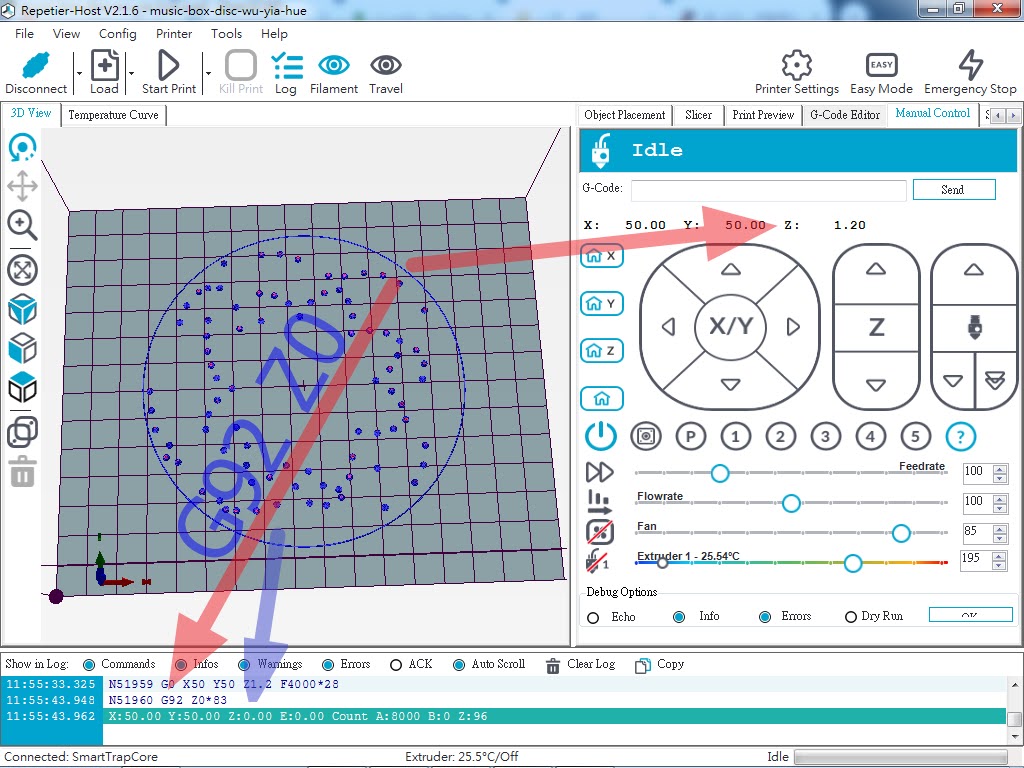 雄::gsyan: 3DP : 以 G92 設定目前的座標值