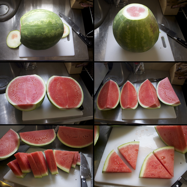 Nest Candy: How to Cut Watermelon into Triangle Slices