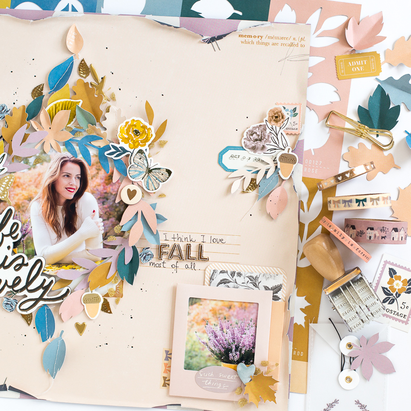 Bea Valint: Fall layout | Crate Paper DT