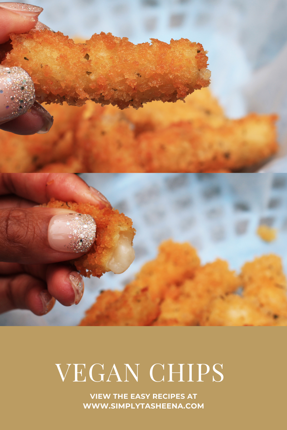 Stuffed Vegan Chips - Simply Tasheena