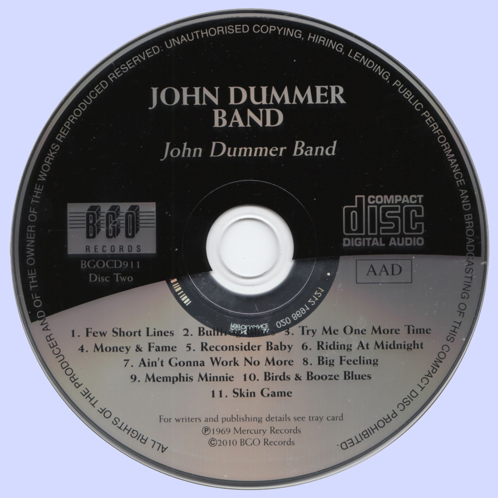 Plain and Fancy: John Dummer Blues Band - Cabal / John Dummer Band ...