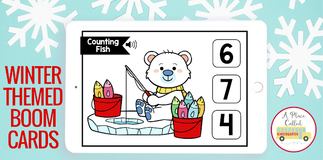 A Place Called Kindergarten: Winter Themed Kindergarten Digital Boom Cards