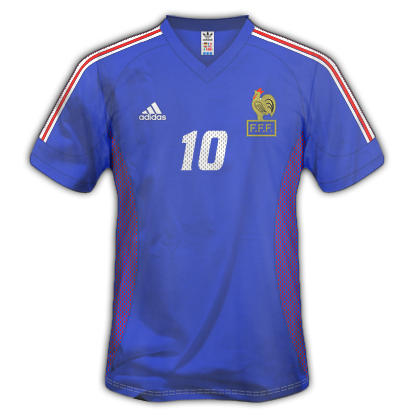 El Museo de Jorge: camiseta nro. Francia ADIDAS 2002/04 Home