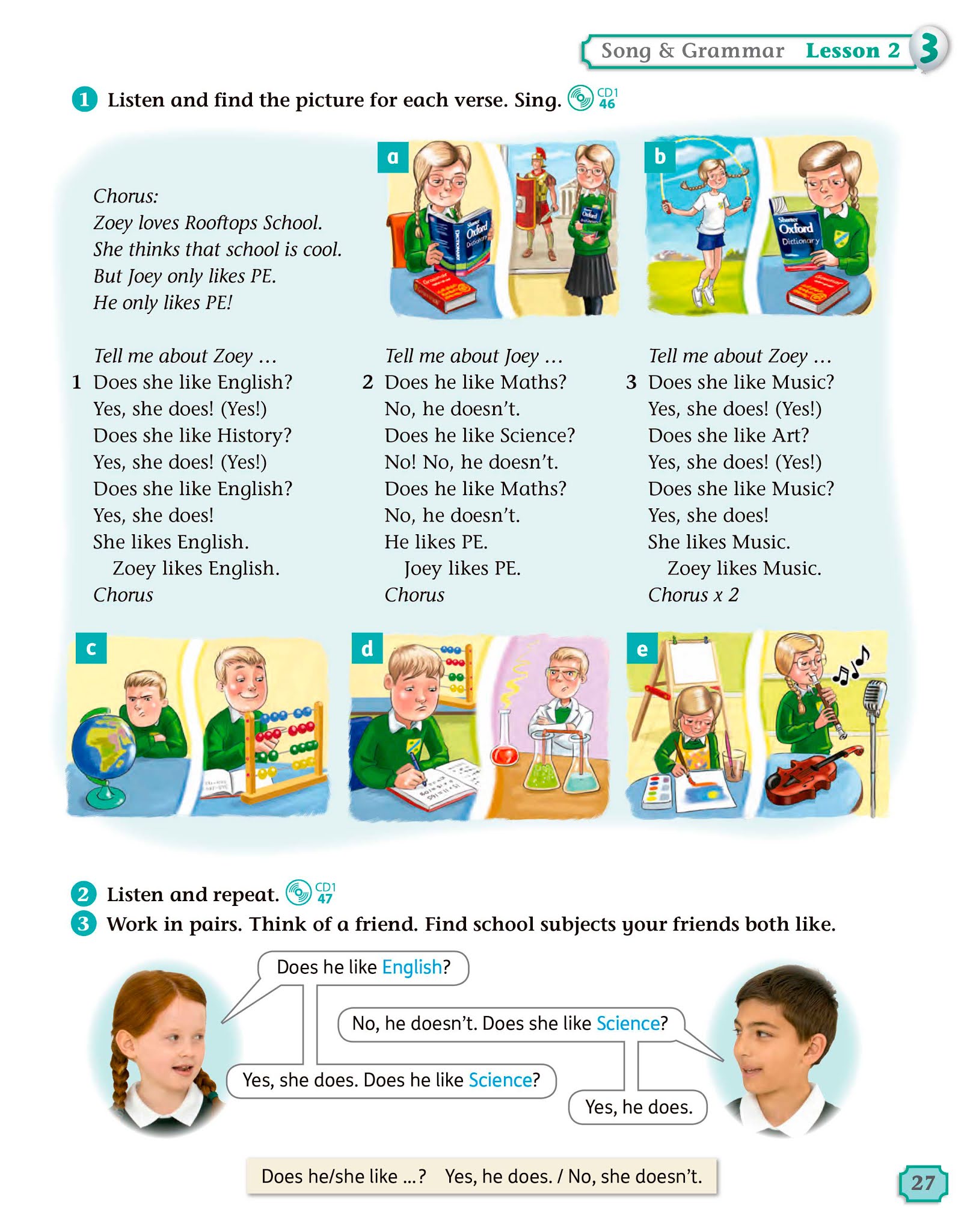 English in 4th grade: Unit 3