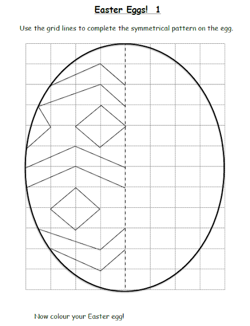 Year 1: Easter Egg Symmetry