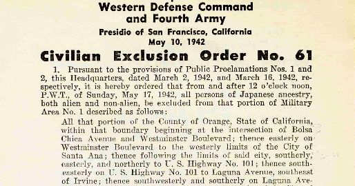 Historic Wintersburg, California: May 10, 1942: Civilian Exclusion ...