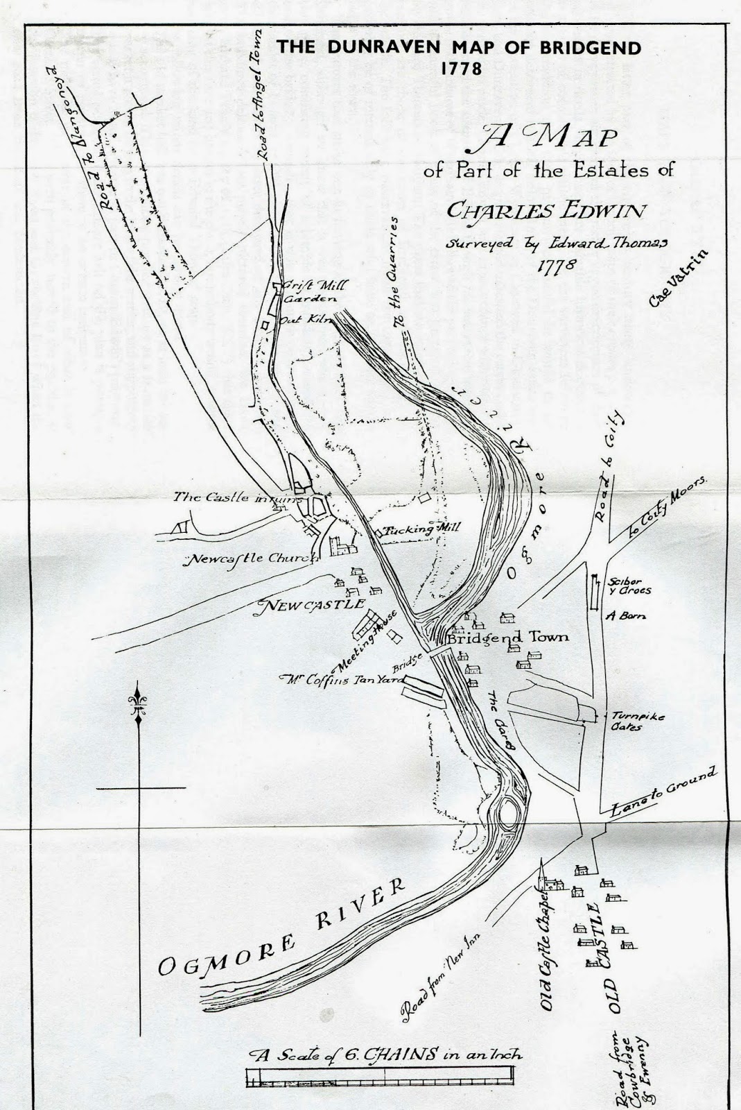Dunraven Estate Map: 1778. | Louvain Rees • hellohistoria