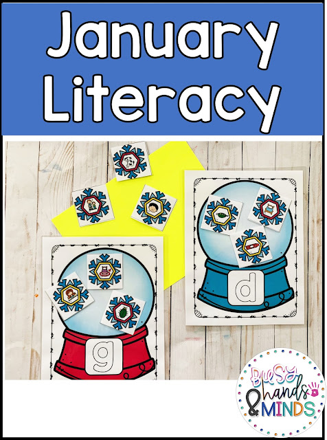January Literacy Centers | Busy Hands and Minds