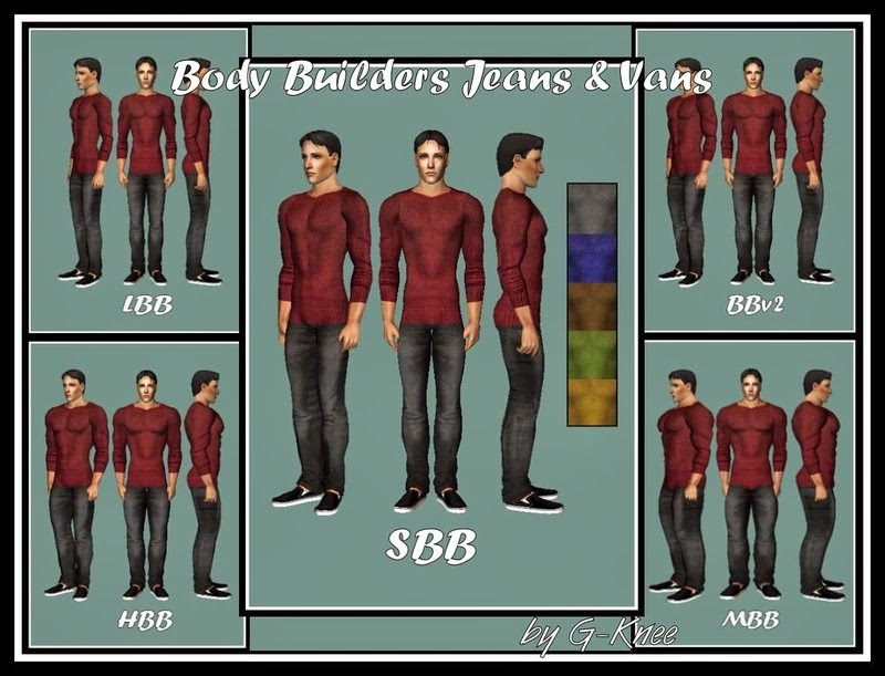 The Sims 2 Finds: G-Knee - ***New Mesh*** Jeans & Vans for the ...