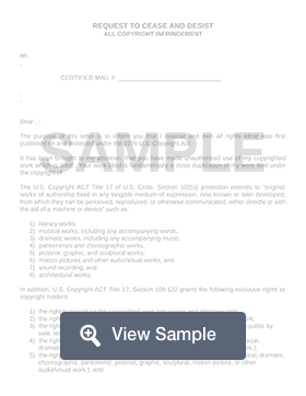 Trademark Cease And Desist Letter Template ~ Resume Letter