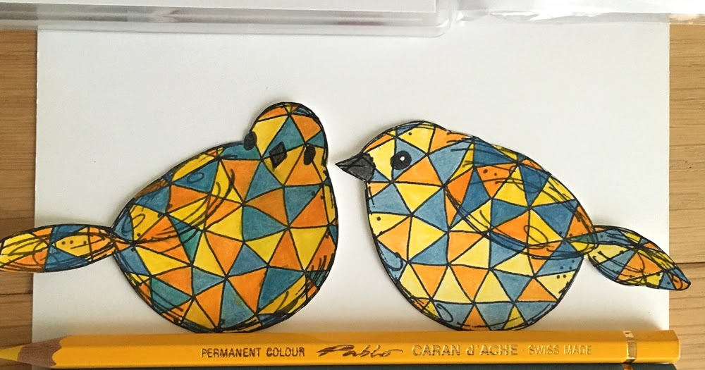 StampingMathilda: Abstract Triangles Birds