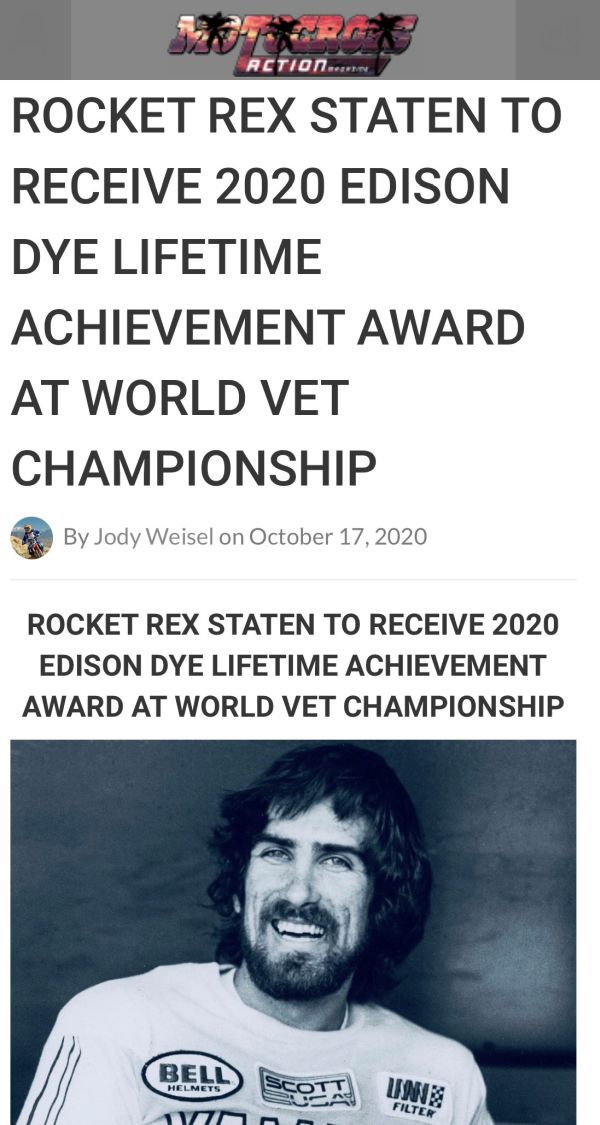 ‘ROCKET’ REX Staten Fan Page: 2020