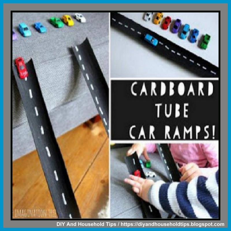 DIY And Household Tips: Cardboard Tube Car Ramps