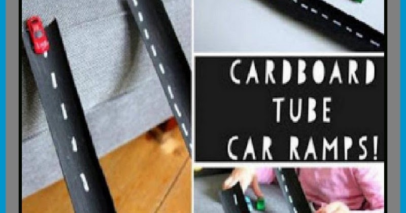DIY And Household Tips: Cardboard Tube Car Ramps