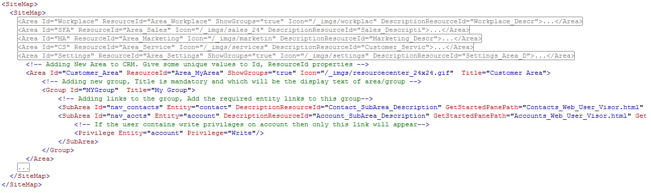 Guru Prasad's Blog: Microsoft Dynamics CRM: Sitemap Customization in ...
