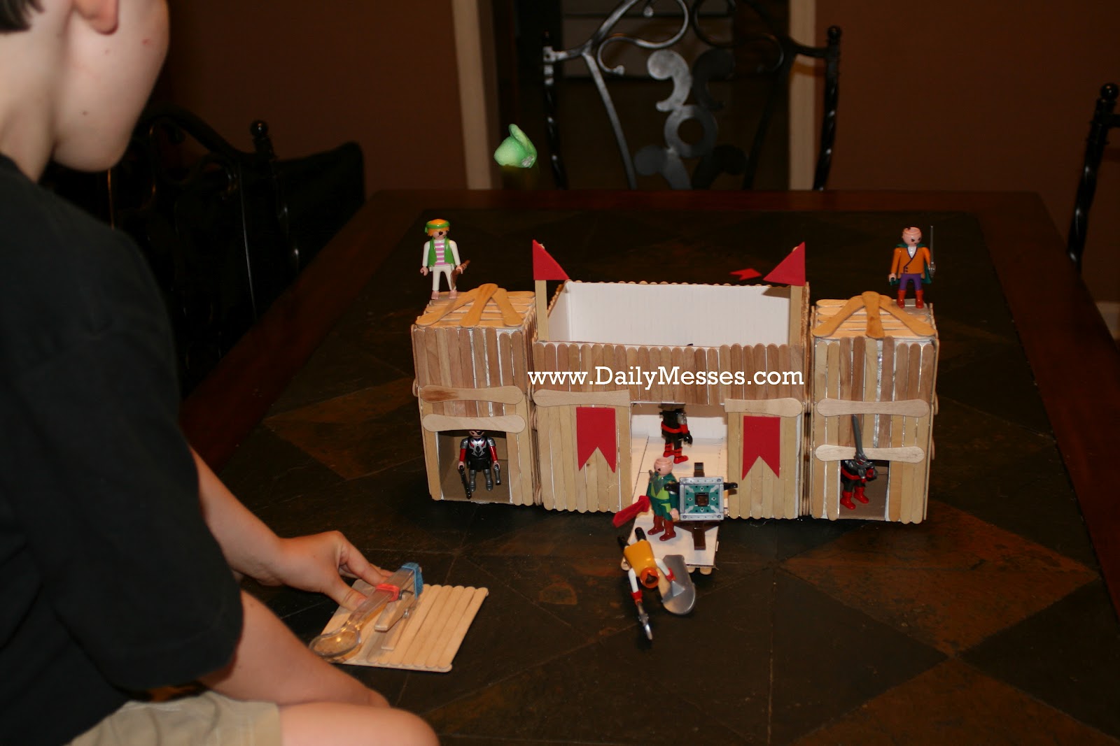 Popsicle Stick Castle