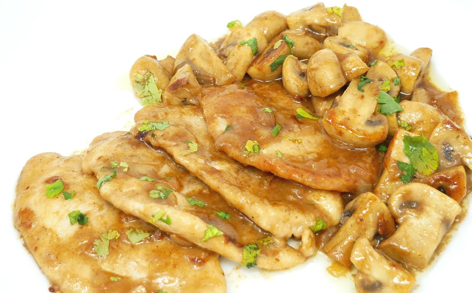 POLLO MARSALA 🍗🍛El más CREMOSO, con champiñones🍛🍗