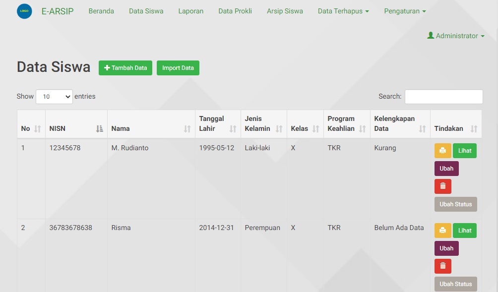Source Code Sistem Arsip Sekolah Berbasis Web Responsive Siap Pakai ...