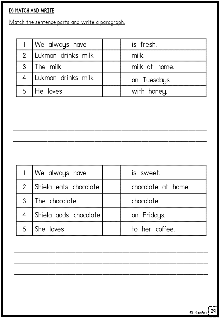 ASH THE TEACHER: Year 3 Step by Step Writing Module Part 1