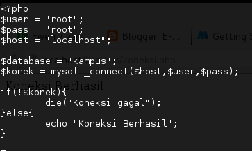 Koneksi PHP ke Database | E-Learning