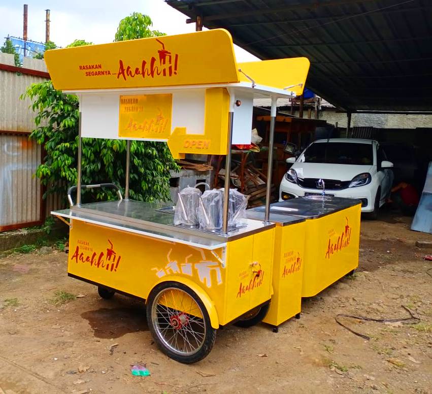 Gerobak Thai Tea Unik - Jasa gerobak unik Bandung - Gerobak Minuman ...