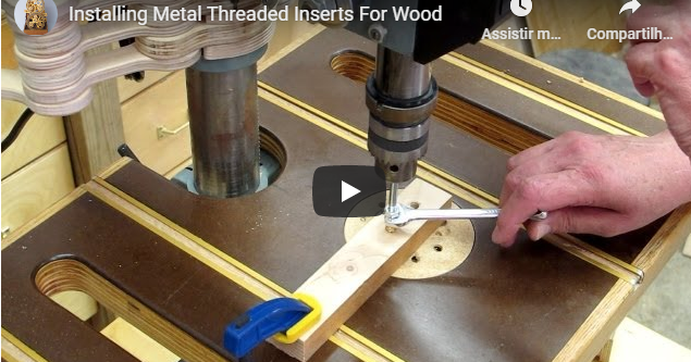 Ah! E se falando em madeira...: Artigo do Wandel:Inserting threaded ...