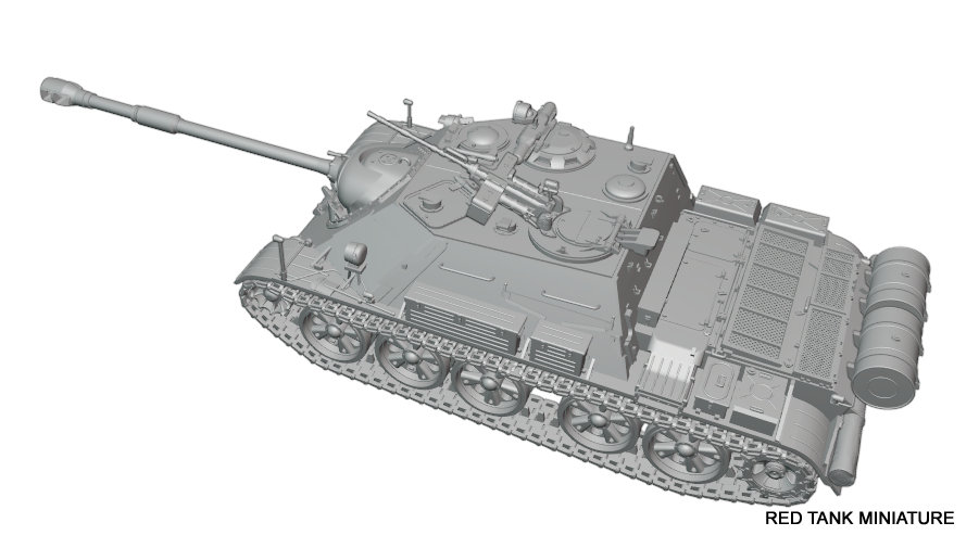Gulumik Military Models: RESIN KIT 1/72 R72060 SU-122-54 Late RED TANK MINIATURE