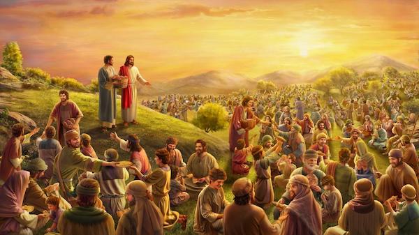 JESUS ALIMENTA A LOS 5000 JESUS ALIMENTA A LOS 5000