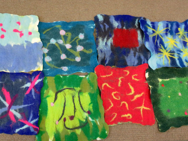 Bodenseewellen: Filzen mit Kindern