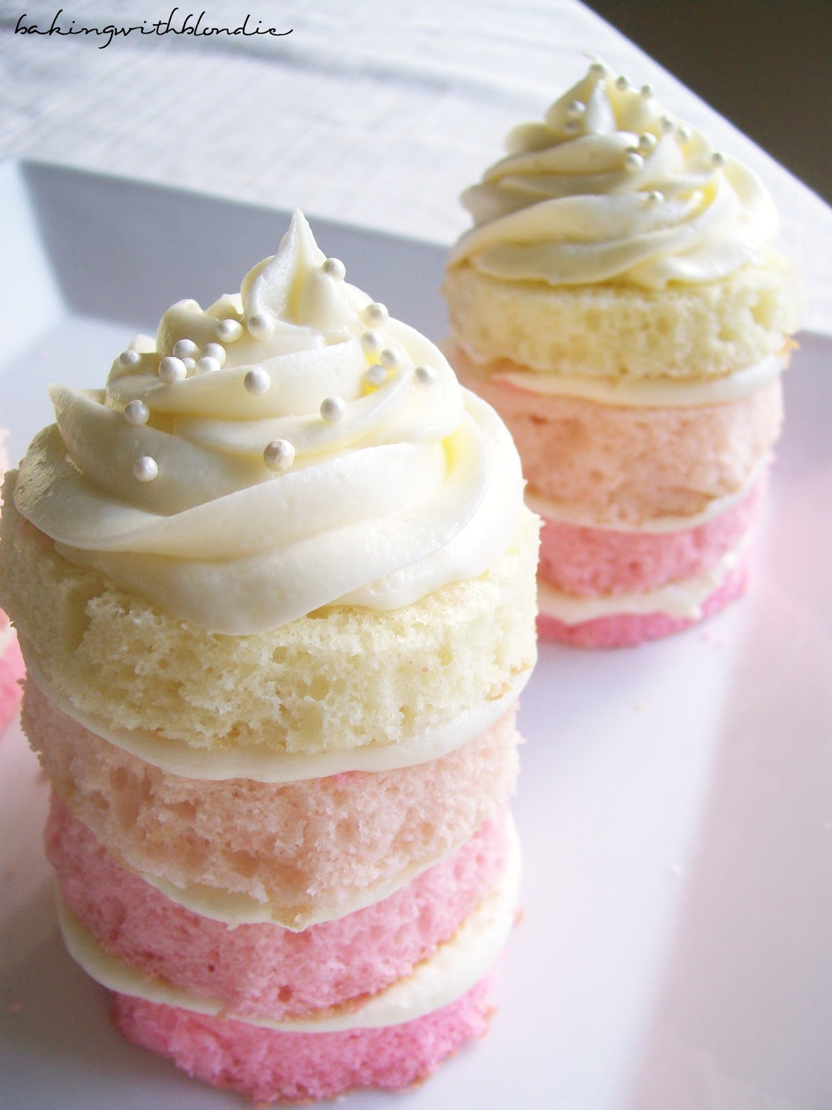 Pink Ombre Mini Cakes