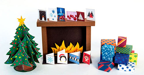 Christmas Scene Papercraft | Paperized Crafts